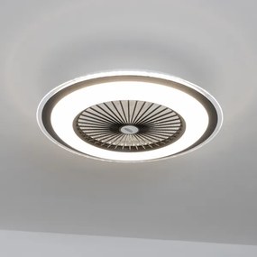 Brilagi - LED Stmívatelné svítidlo s ventilátorem RONDA LED/48W/230V černá + DO