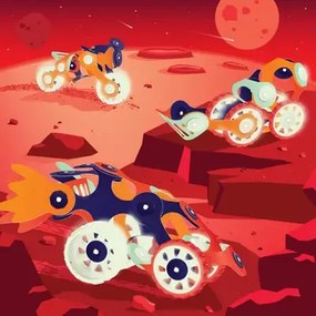 CLIXO Mars Rovers Magnetická stavebnice / 30ks / od 6 let