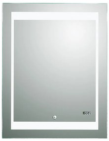 Zrcadlo s LED osvětlením Silver Futura, 70 × 90 cm