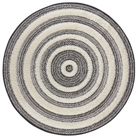 Šedo-bílý koberec Mint Rugs Handira Circle, ⌀ 160 cm