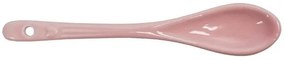 Porcelánová lžička v pastelově růžové barvě 13 cm (ISABELLE ROSE)