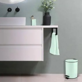 Spirella ADELAR pedálový odpadkový koš 3 L matná světle zelená / ocel