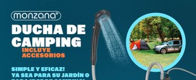 Kempingová sprcha antracitová s Ponorné čerpadlo