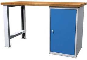 Pracovní stůl dílenský - šířka 1200mm ALCERA UNI se skříňkou