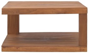 Konferenční stolek 65 x 65 x 33 cm masivní teakové dřevo - Default Title