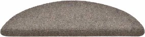 Schodové rohože samolepicí 30 ks 56 x 17 x 3 cm béžové půlkulaté 3365688