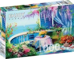 ENJOY Puzzle Květinový balkón / 1000 dílků / od 14 let