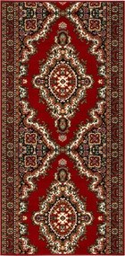AKCIA: 390x100 cm Behúň na mieru TEHERAN T-102 red - obšitý zo všetkých strán, červená, chodba / predsieň, Alfa Carpets
