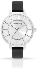 Dámské luxusní designové hodinky SUNDAY ROSE Classic FOREVER BLACK