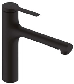 Hansgrohe Zesis M33 - Dřezová baterie 160, s výsuvnou sprškou, sBox lite, matná černá 74804670