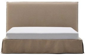 Taupe čalouněná dvoulůžková postel 180x200 cm Jaira – Kave Home