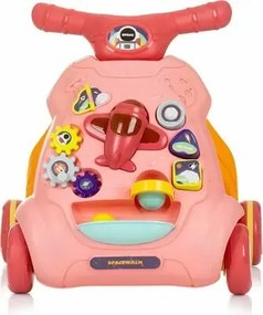 CHIPOLINO Chodítko interaktivní Plane Pink / od 6 měsíců