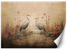 Gario Fototapeta Jeřáby ve vodě Materiál: Vliesová, Rozměry: 200 x 140 cm
