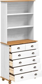 Kotec ASKIM Bílá 91 x 40 x 200,5 cm Masivní borové dřevo 3334641