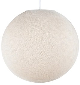 creative cables Stínidlo tvaru koule z polyesterového vlákna - 100% vyrobené ručně Barva komponentu: Bílá, Velikost ⌀: M - 35cm