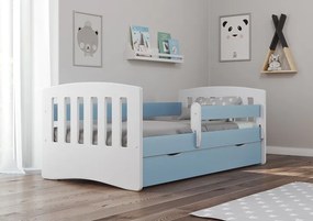 Dětská postel se zábranou Kitty - modrá