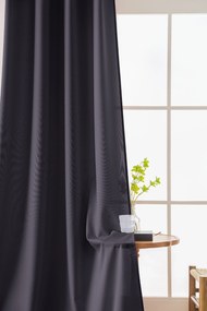 Závěs OXFORD LIGHT 140x250 cm, tmavě šedý Zavěšení: Řasící páska