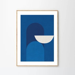 The Poster Club Plakát Abstract Blue by Alexandra Papadimouli 50x70 cm