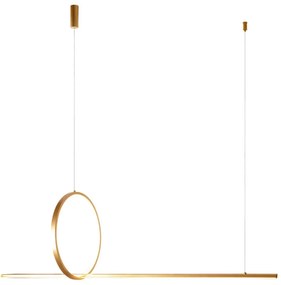 LED moderní lustr Pelle-3 stmívatelná zlatá