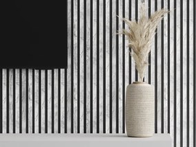 Mexen Lam-B, stěnové lamely 275 × 31,5 cm, HDF deska 4 mm, dub bělený, S100-275317-2812-064