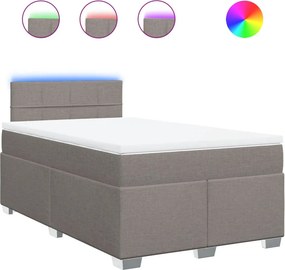 Box spring postel s matrací taupe 120x200 cm textil 3288159