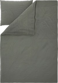 Livarno® Ložní povlečení s podílem lnu, 140 x 200 cm, 70 x 90 cm (zelená)