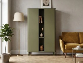 Designová vitrína DOT khaki