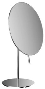 Emco Cosmetic mirrors Pure - Stojící kulaté holící a kosmetické zrcadlo, Ø 202 mm, 3 násobné zvětšování, chrom 109400112