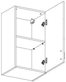 Sycylia | horní skříňka G40S | PRAVÁ | andersen