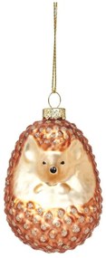 Skleněná ručně vyrobená vánoční ozdoba 8 cm Hedgehog – Sass &amp; Belle