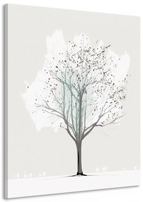 Obraz minimalistický strom v zimě Varianta: 40x60