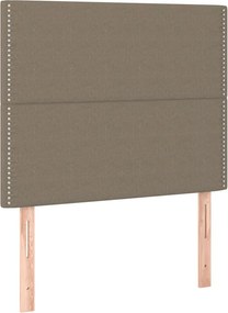 Box spring postel s matrací taupe 90x200 cm textil 3137049
