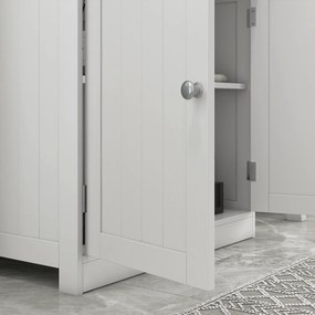 HOMCOM Koupelnová skříňka pod umyvadlo 60x30x60cm Bílá