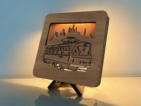 Li-Go "Tramvaj" lampa 19x19 cm provedení povrchu: dub