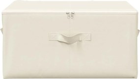 Úložné boxy 2 ks textil 43 x 34 x 23 cm krémové 332911