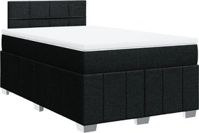 Box spring postel s matrací černá 120x190 cm textil 3289309