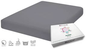 Nepropustné hyperprodyšné prostěradlo BelnoU ECOBEL 90x200 cm - tmavě šedá