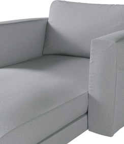 Potah na IKEA Norsborg šezlong s loketními opěrkami barva šedá látka pletený vzor