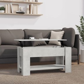 Konferenční stolek betonově šedý 101x49x52 cm kompozitní dřevo - Default Title