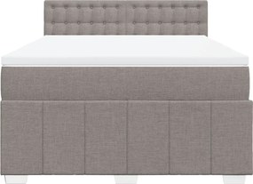 Box spring postel s matrací taupe 140x200 cm textil 3287109