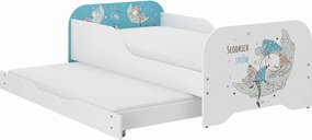 Wooden Toys Dětská postel MIKI 160x80 ŚPIOCH s funkcí spaní (1)