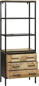 Vysoký bufet Hnědá 70 x 35 x 180 cm Masivní mangové dřevo 3310126