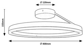 Rabalux 71302 - LED Stropní svítidlo ISAURE LED/24W/230V
