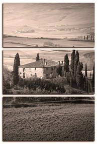Obraz na plátně - Italská venkovská krajina - obdélník 7156QB (90x60 cm  )