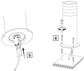 Venkovní lampa RINO 1xE27/12W/230V IP54 44 cm černá