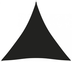 Stínící plachta trojúhelníková 4x4x4 m oxfordská látka Dekorhome Černá