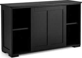 Costway Kuchyňská skříňka Stohovatelná bufetová s posuvnými dvířky Starožitná