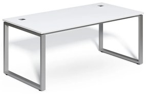 Stůl SimpleOffice 180 x 90 cm, bílá / stříbrná