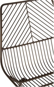 Kovová jídelní židle v bronzové barvě District – Premier Housewares