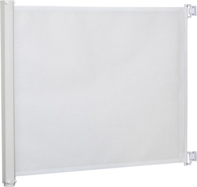 Schodišťová branka PawHut výsuvná bezpečnostní branka do dveří bezpečnostní přepážka PVC bílá 115x82,5 cm pro děti a domácí zvířata | Aosom.de